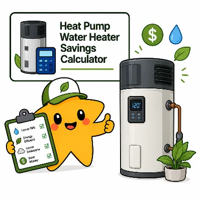 Heat Pump Water Heater Savings Calculator | Starlight Tools