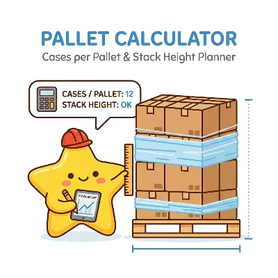 Pallet Calculator - Cases per Pallet and Stack Height Planner